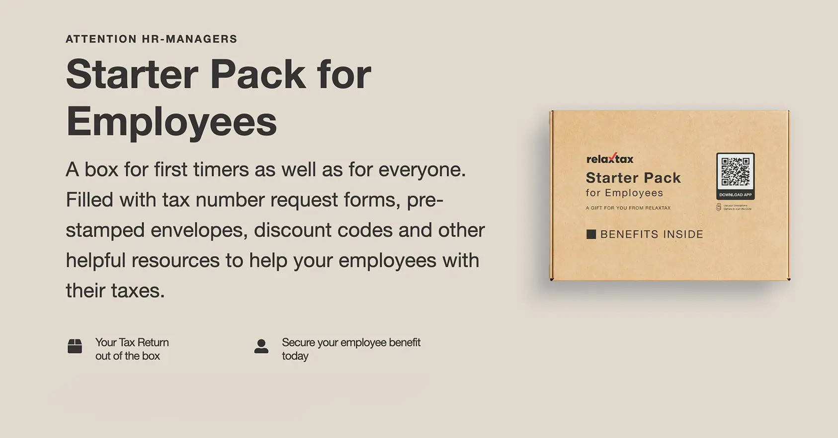 Starter Pack for Employees: Free offer for employers